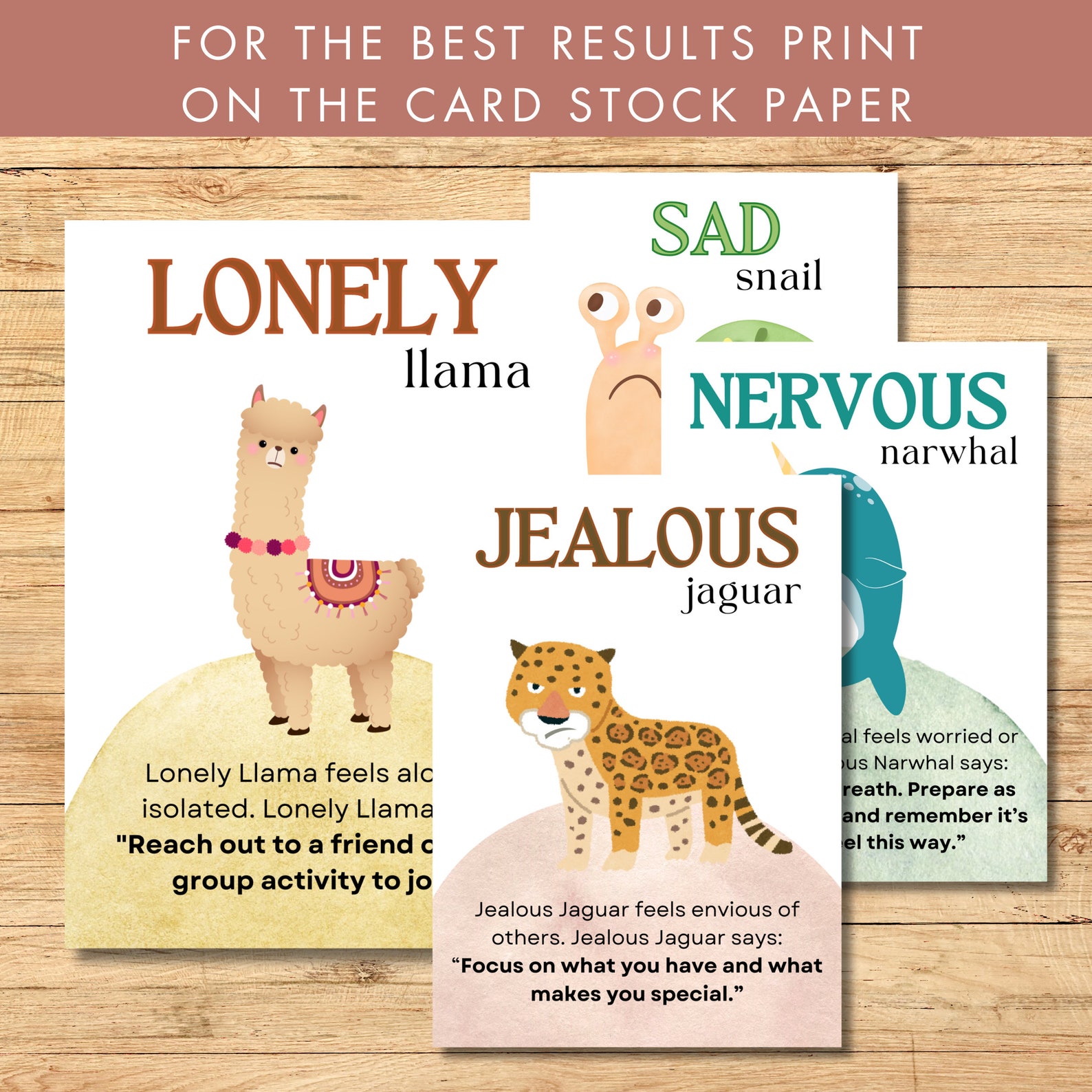 Feelings Cards Zones of Regulation Calming Corner Classroom Feelings ...