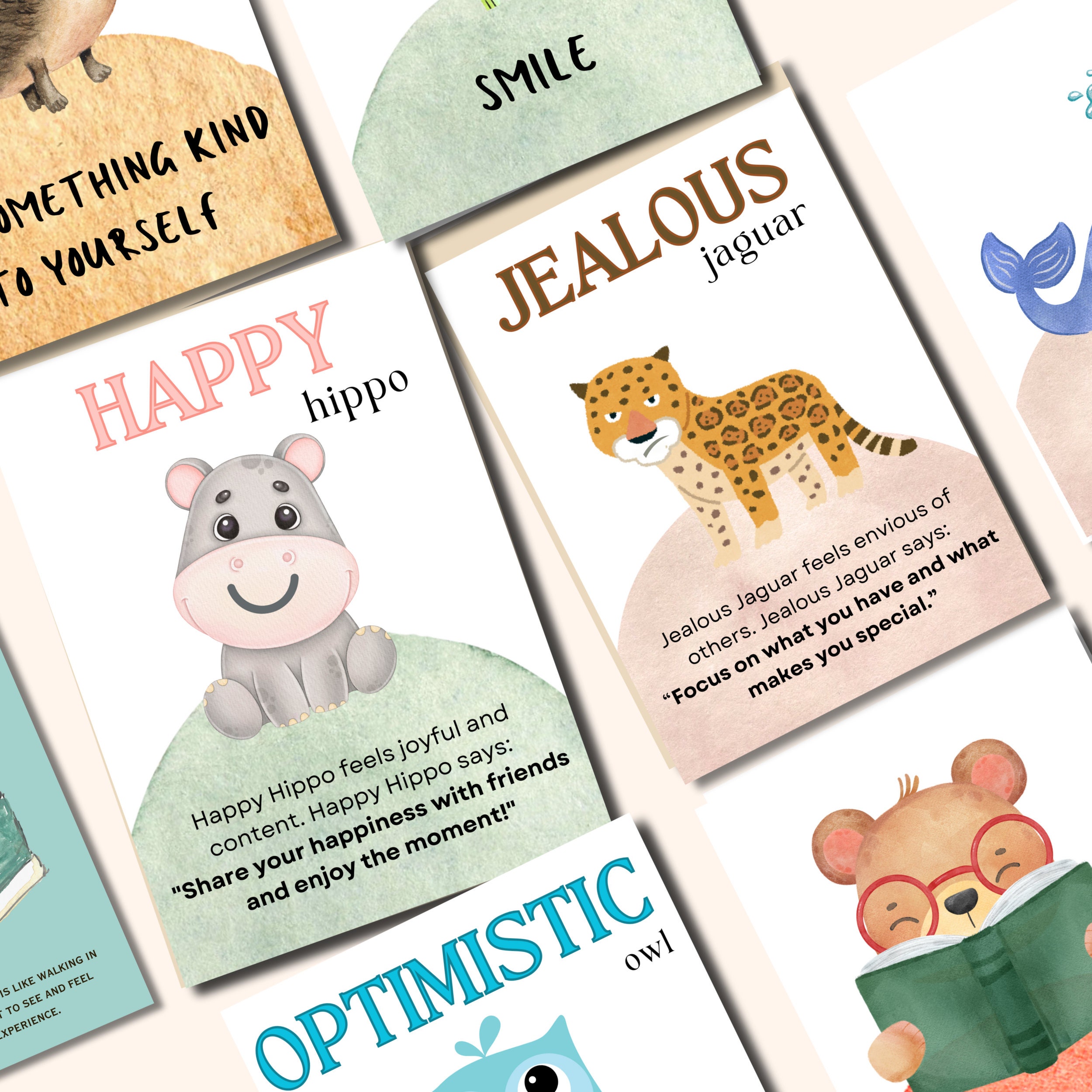 Emotional Regulation Kid Calming Corner Classroom Feelings Card Social ...