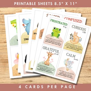 Emotional Regulation Kid Calming Corner Classroom Feelings Card Social ...