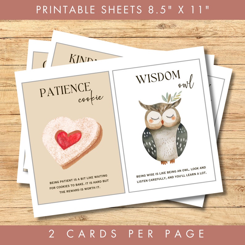 Value Cards Psychology Acceptance and Commitment Therapy for Kids ...