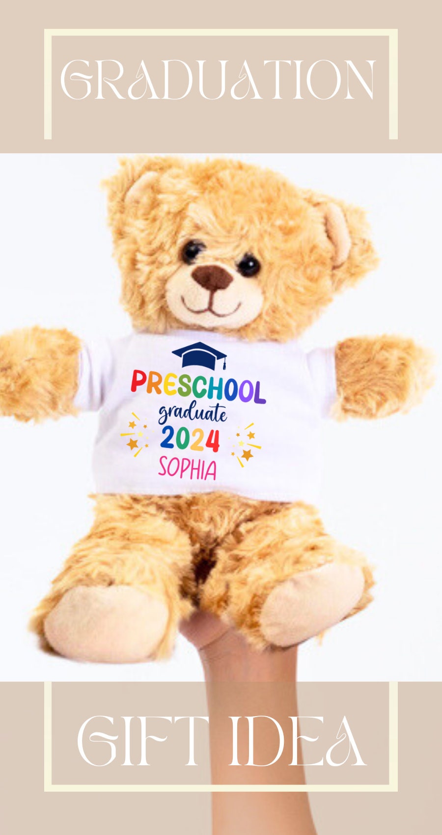Preschool Graduation Gift Custom Teddy Graduation Keepsake Personalized ...
