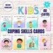 Coping Skills Flashcards for Kids Calming Cards Emotional - Etsy