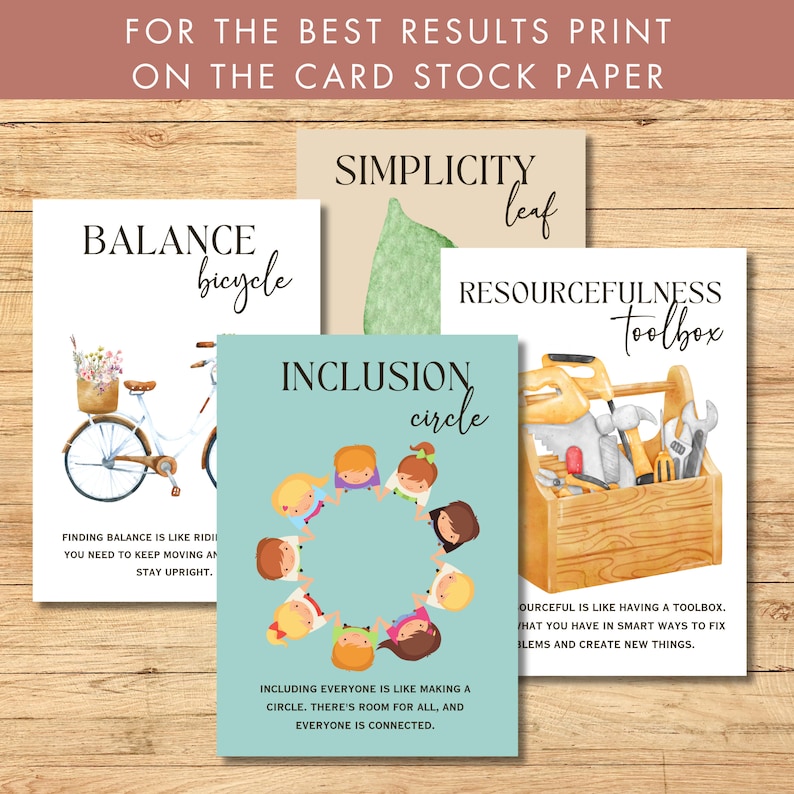 Value Cards Psychology Acceptance and Commitment Therapy for Kids ...