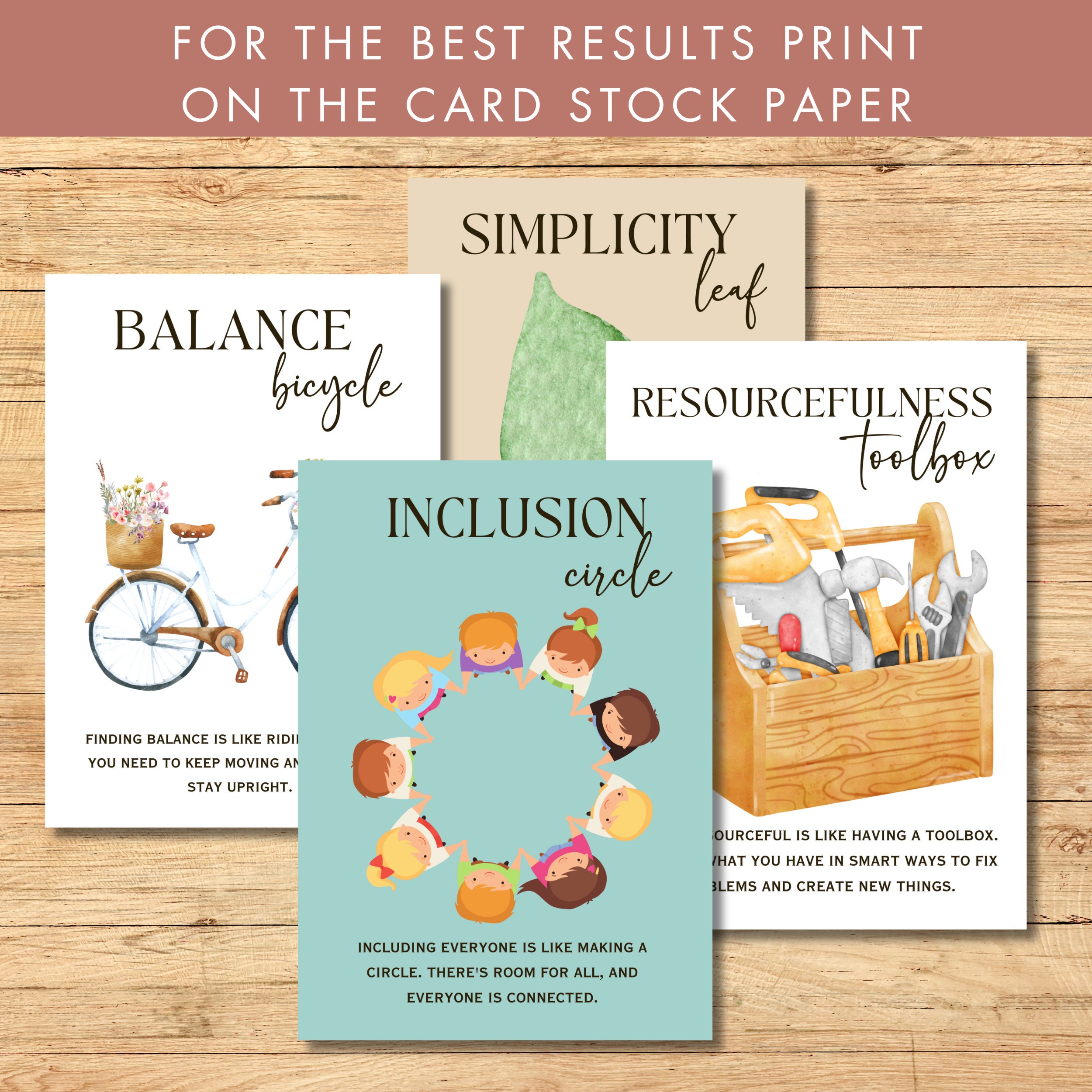 Value Cards Psychology Acceptance and Commitment Therapy for Kids ...