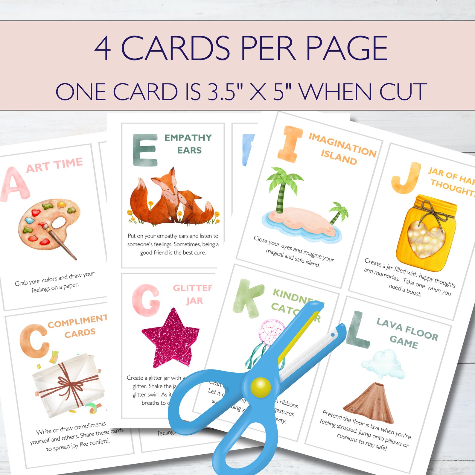 ABC Coping Skills Alphabet Kid Coping Skills Strategies School - Etsy