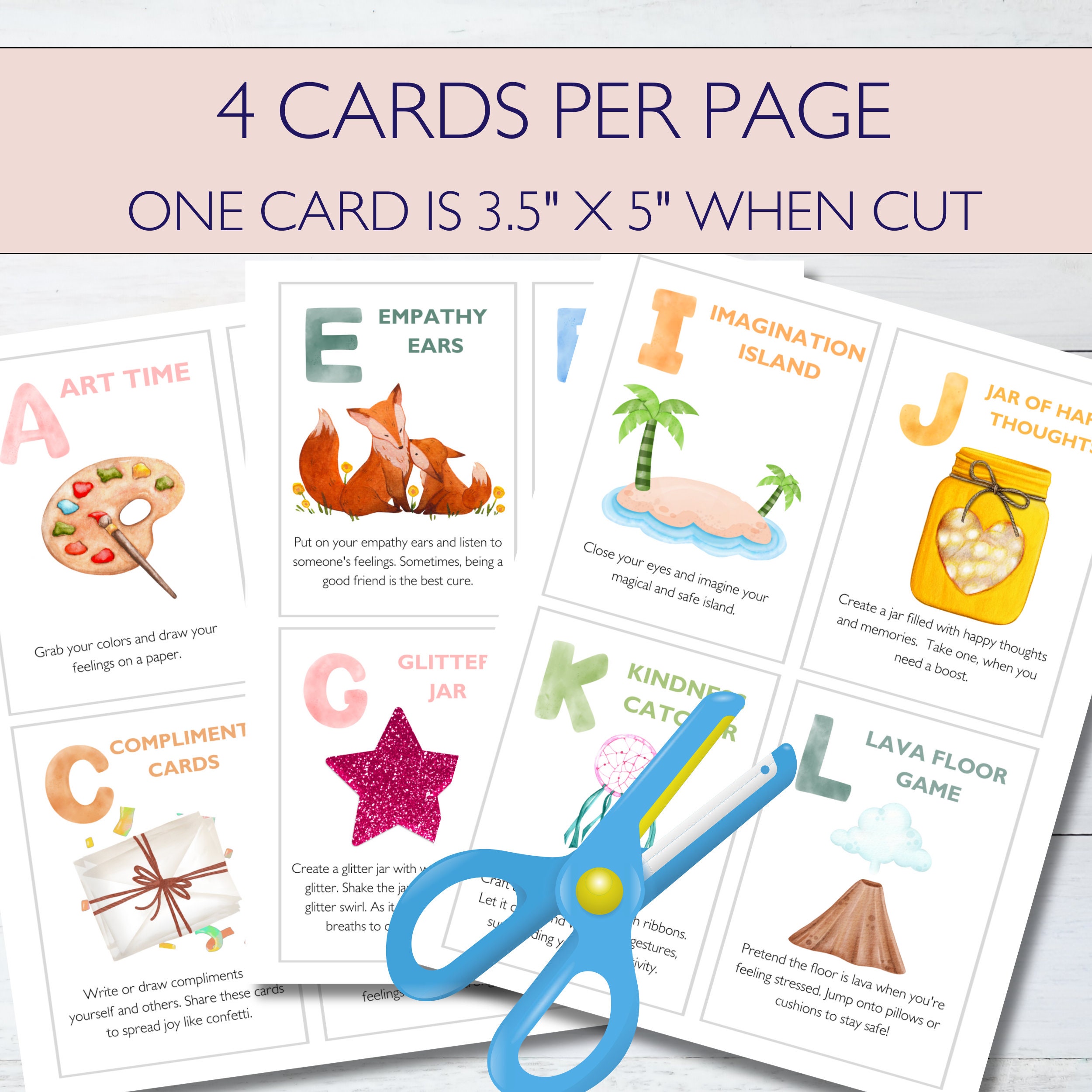 ABC Coping Skills Alphabet Kid Coping Skills Strategies School - Etsy