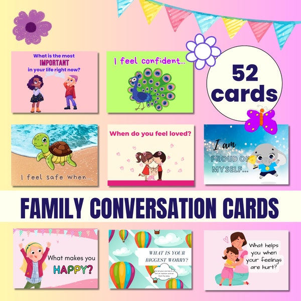 Family Table Talk Cards - Etsy