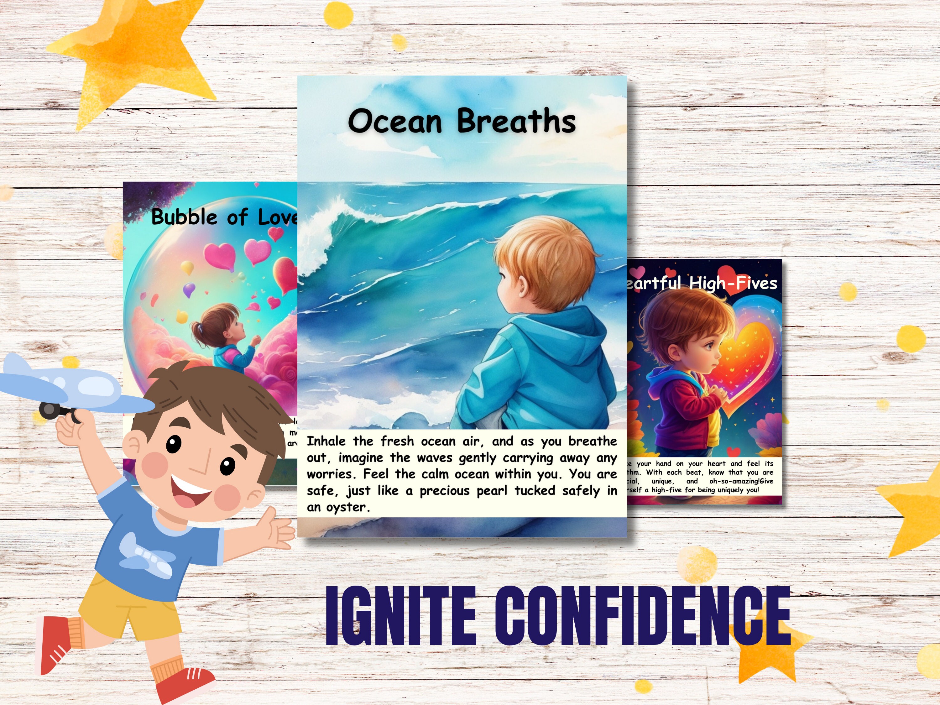 Mindful Kids Cards Emotional Wellbeing Tools Kids Mindful - Etsy