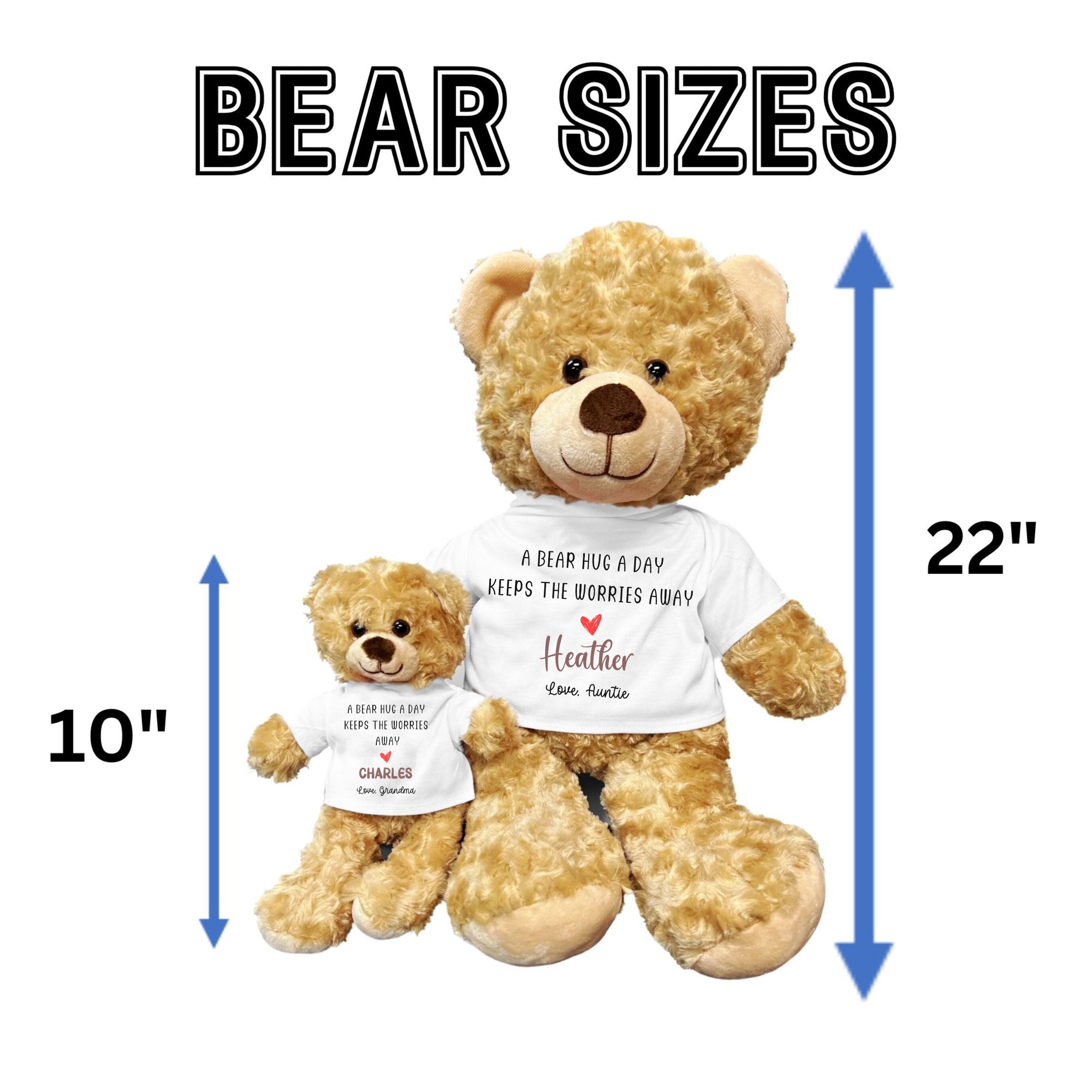 Worry Bear Teddy Gift From Grandma Comfort Plush Teddy Soft Plush ...