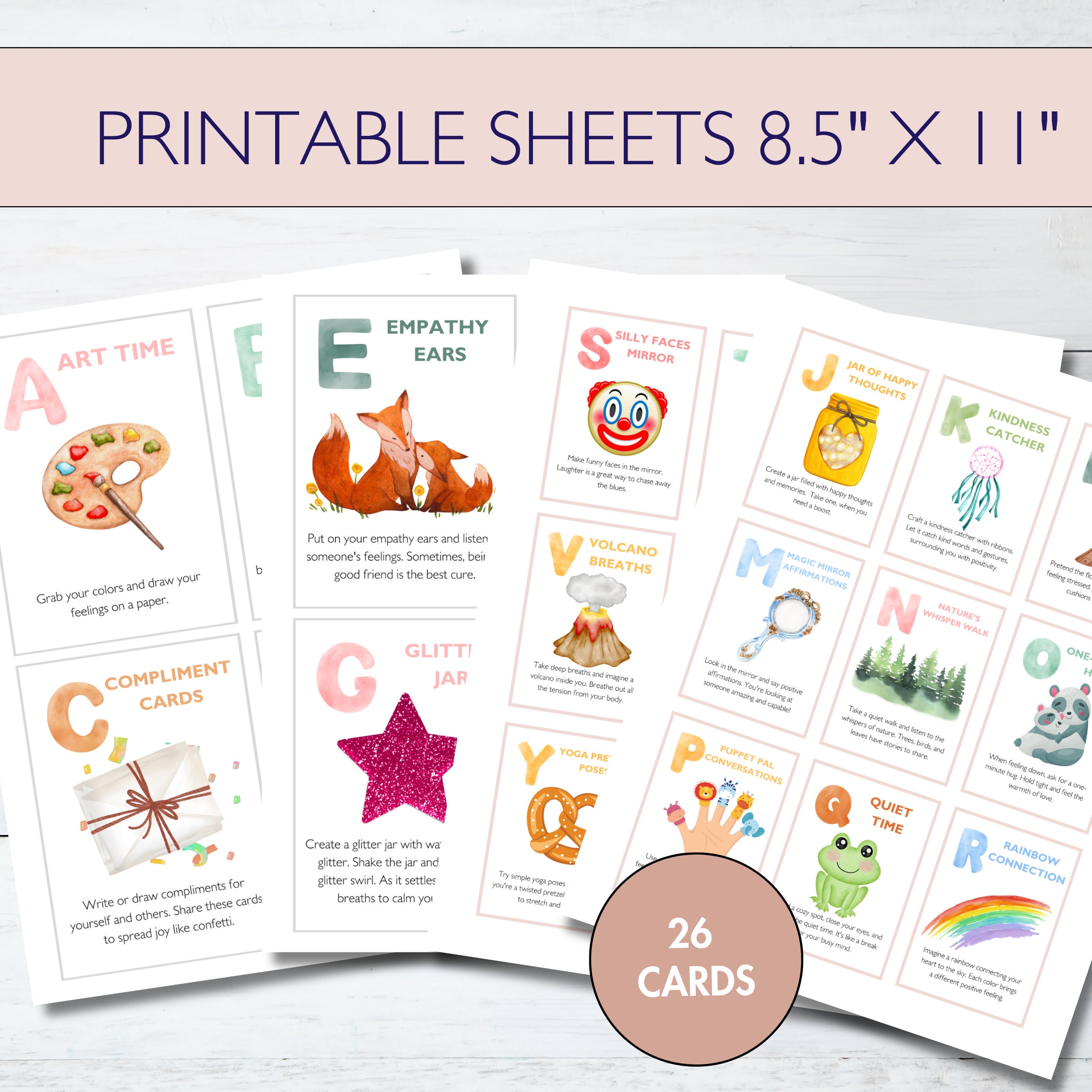 ABC Coping Skills Alphabet Kid Coping Skills Strategies School - Etsy