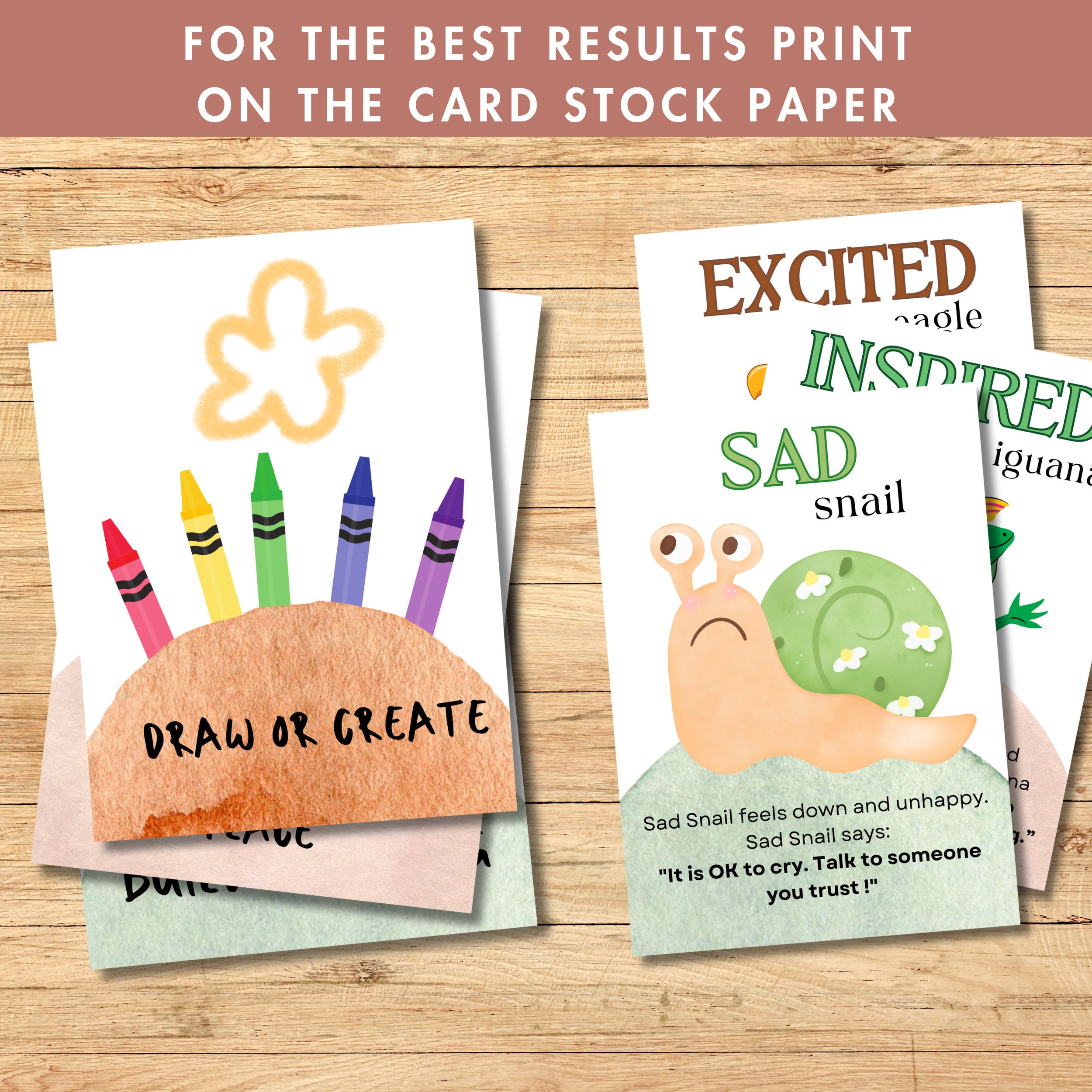 Emotional Regulation Kid Calming Corner Classroom Feelings Card Social ...