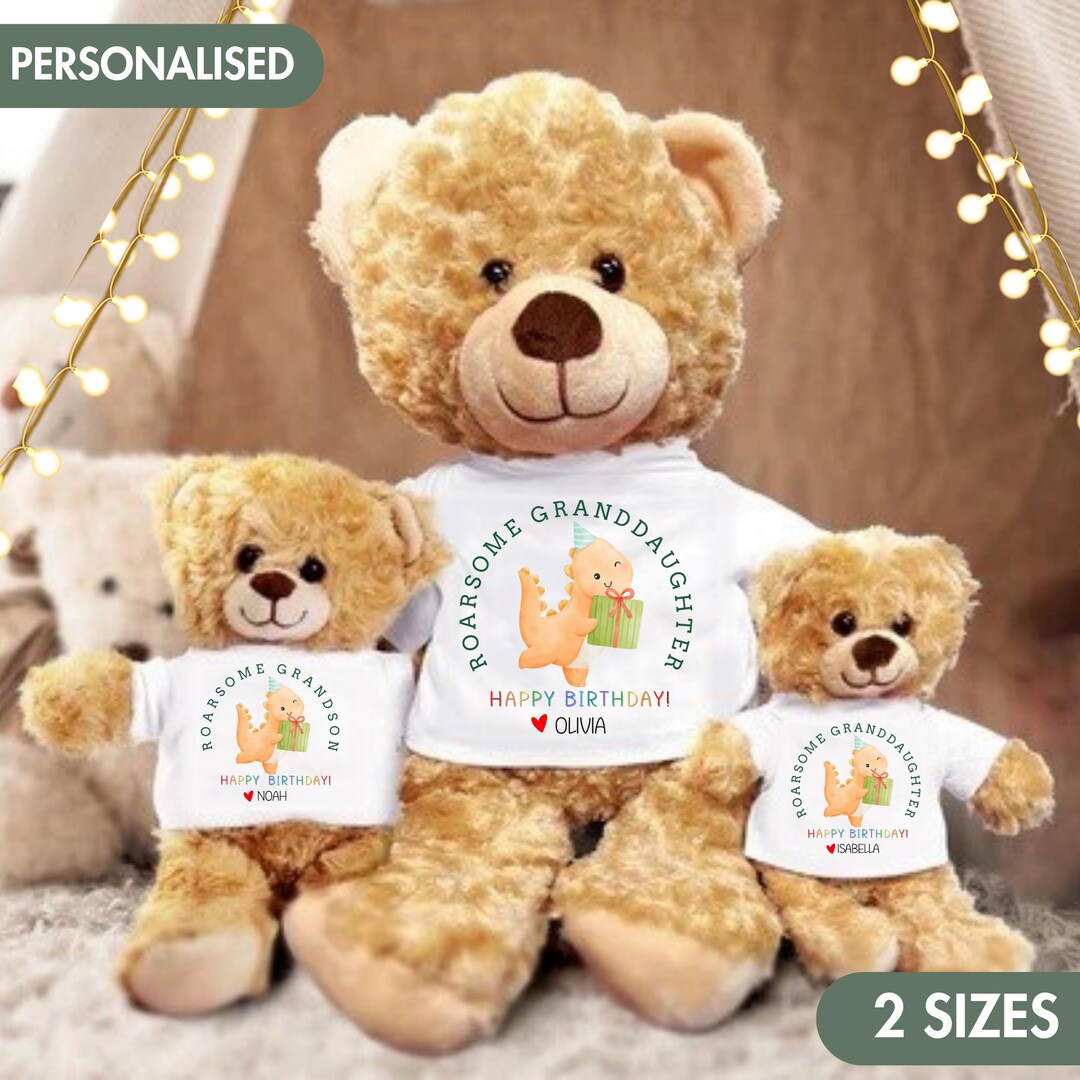 Dinosaur Gift Dino Birthday Soft Toy Kid Birthday Gift Custom Bear ...