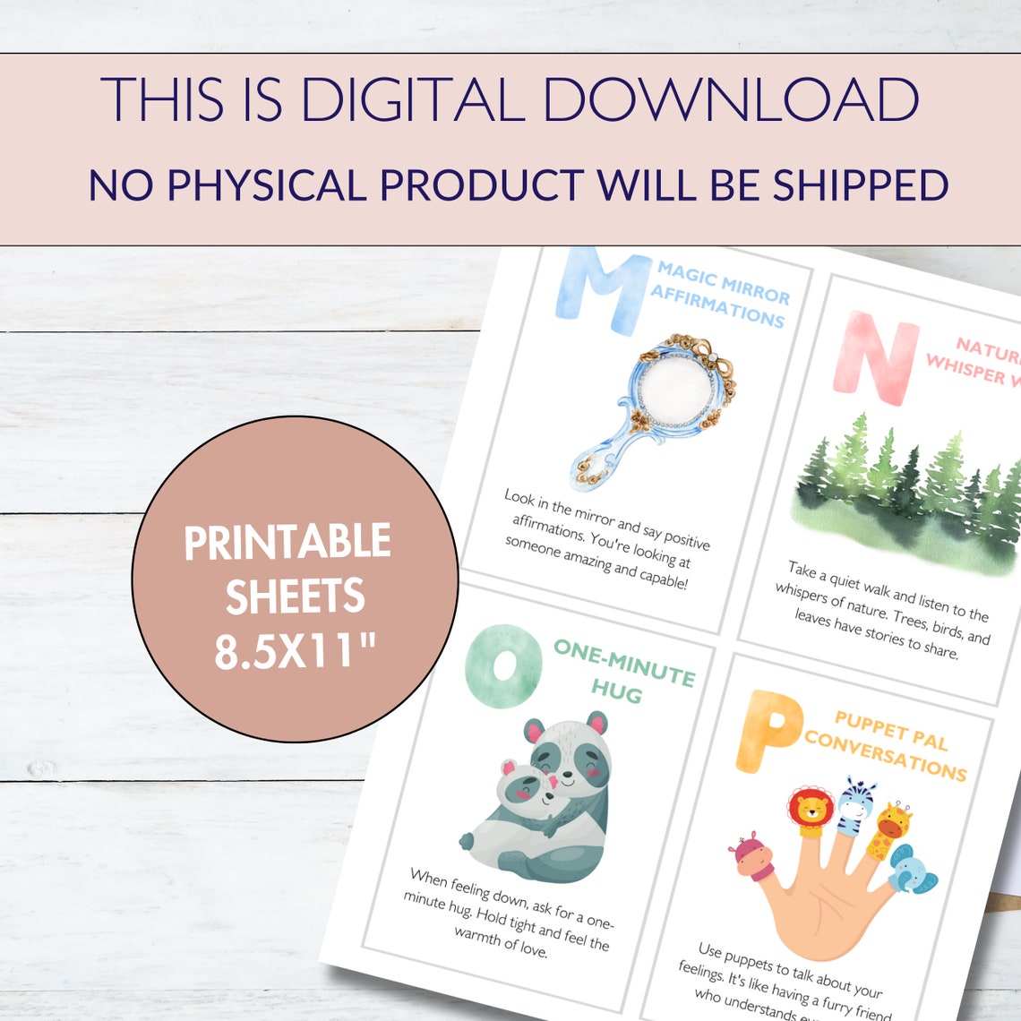 ABC Coping Skills Alphabet Kid Coping Skills Strategies School - Etsy