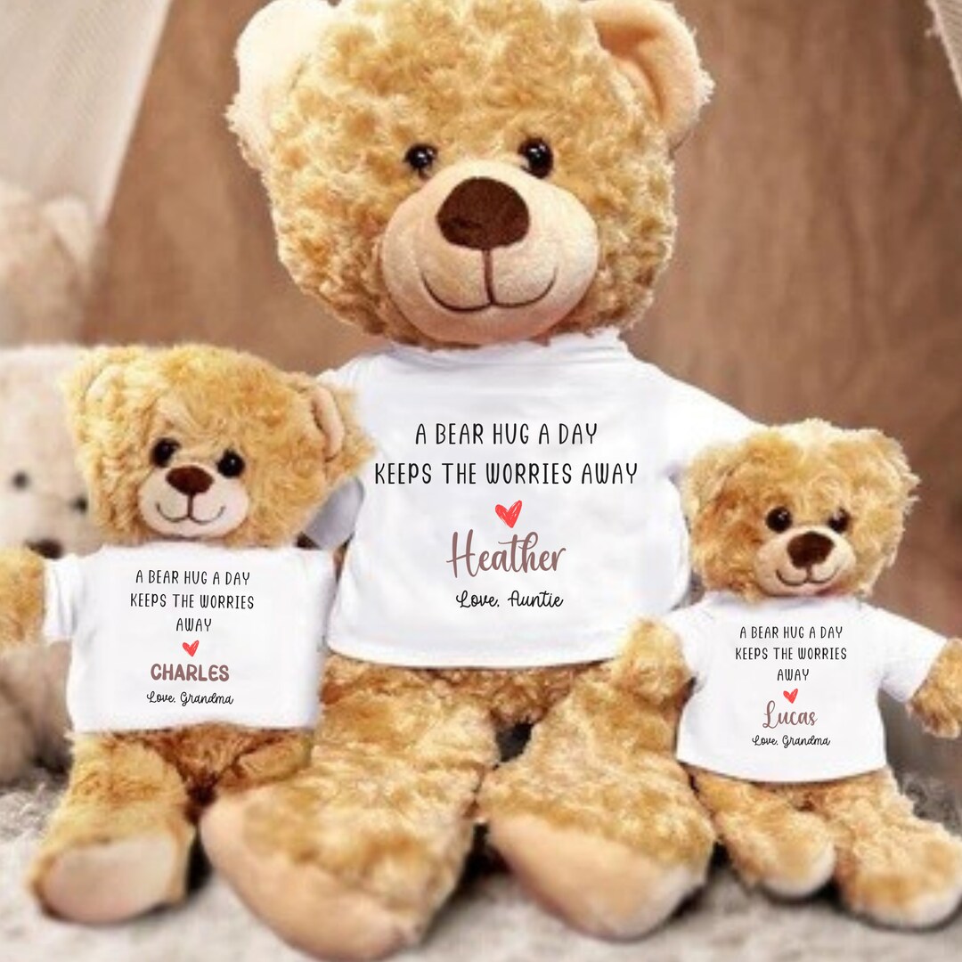 Worry Bear Teddy Gift From Grandma Comfort Plush Teddy Soft Plush ...