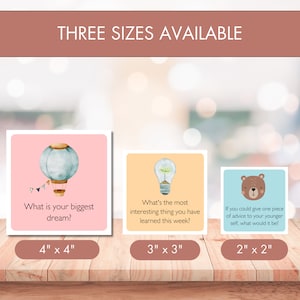 Conversation Starter Cards Family Conversation Cards for Kid Table Talk ...