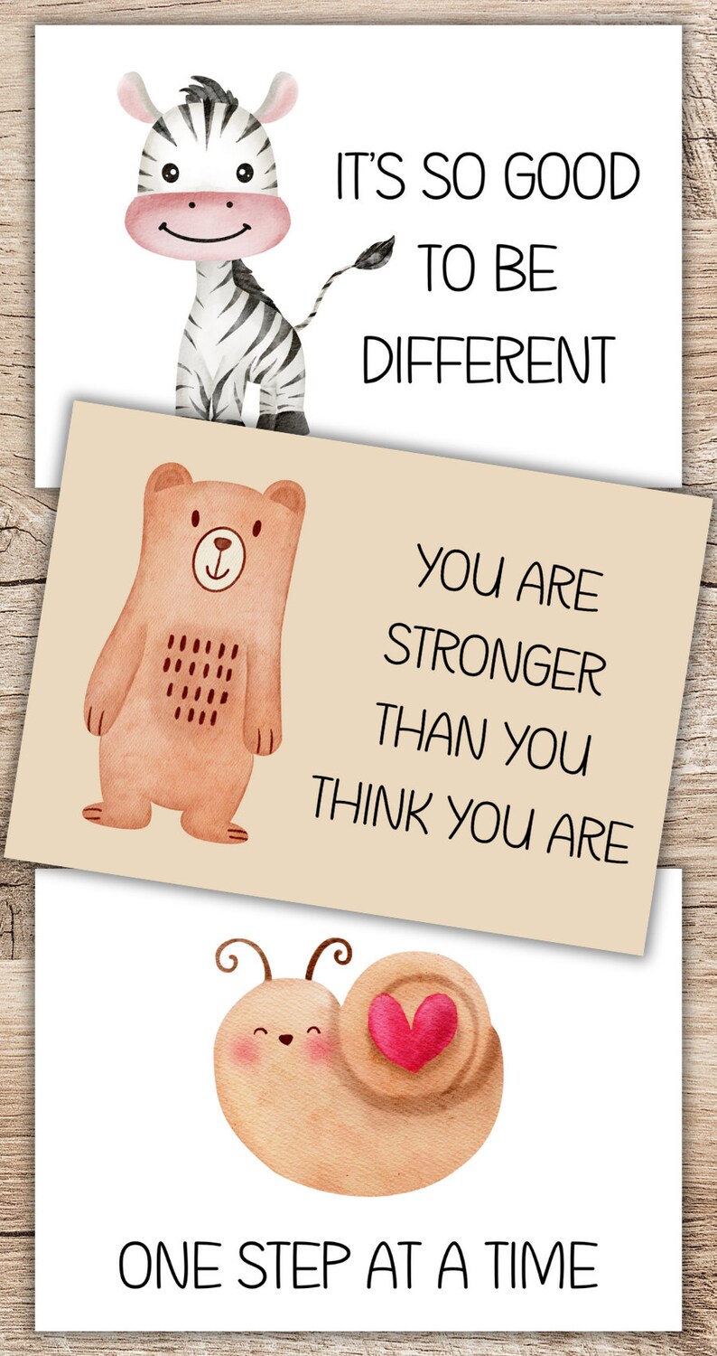 Encouragement Card Inspirational Card for Kid Positivity Card ...