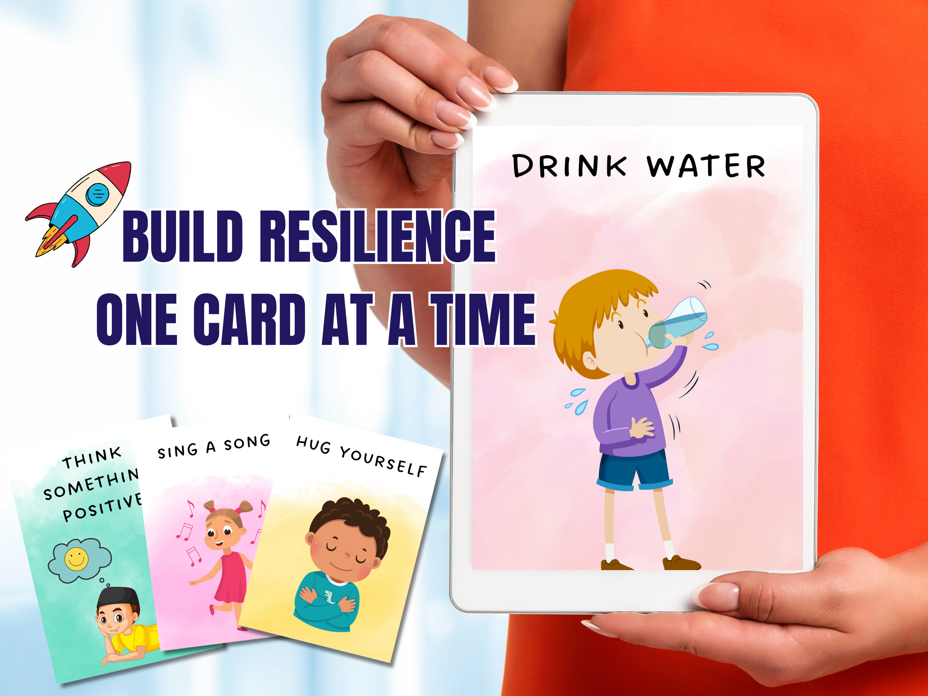Coping Skill Flashcard Kid Calming Corner Cards Emotional Regulation ...