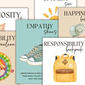 Value Cards Psychology Acceptance and Commitment Therapy for Kids ...