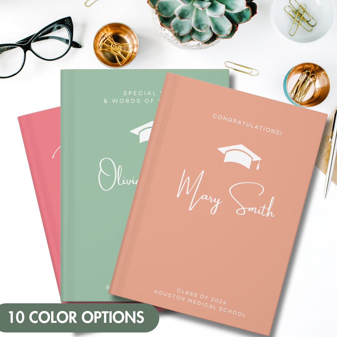 Personalized Notebook Graduation Gift for Her Custom Journal Notebook ...