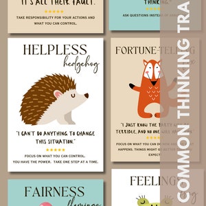 Therapy Card Cognitive Distortion School Counselor Printable Card ...