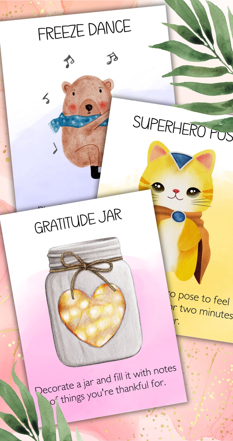 Kids Coping Card Coping Flashcard Calm Card Coping Strategies Calming ...