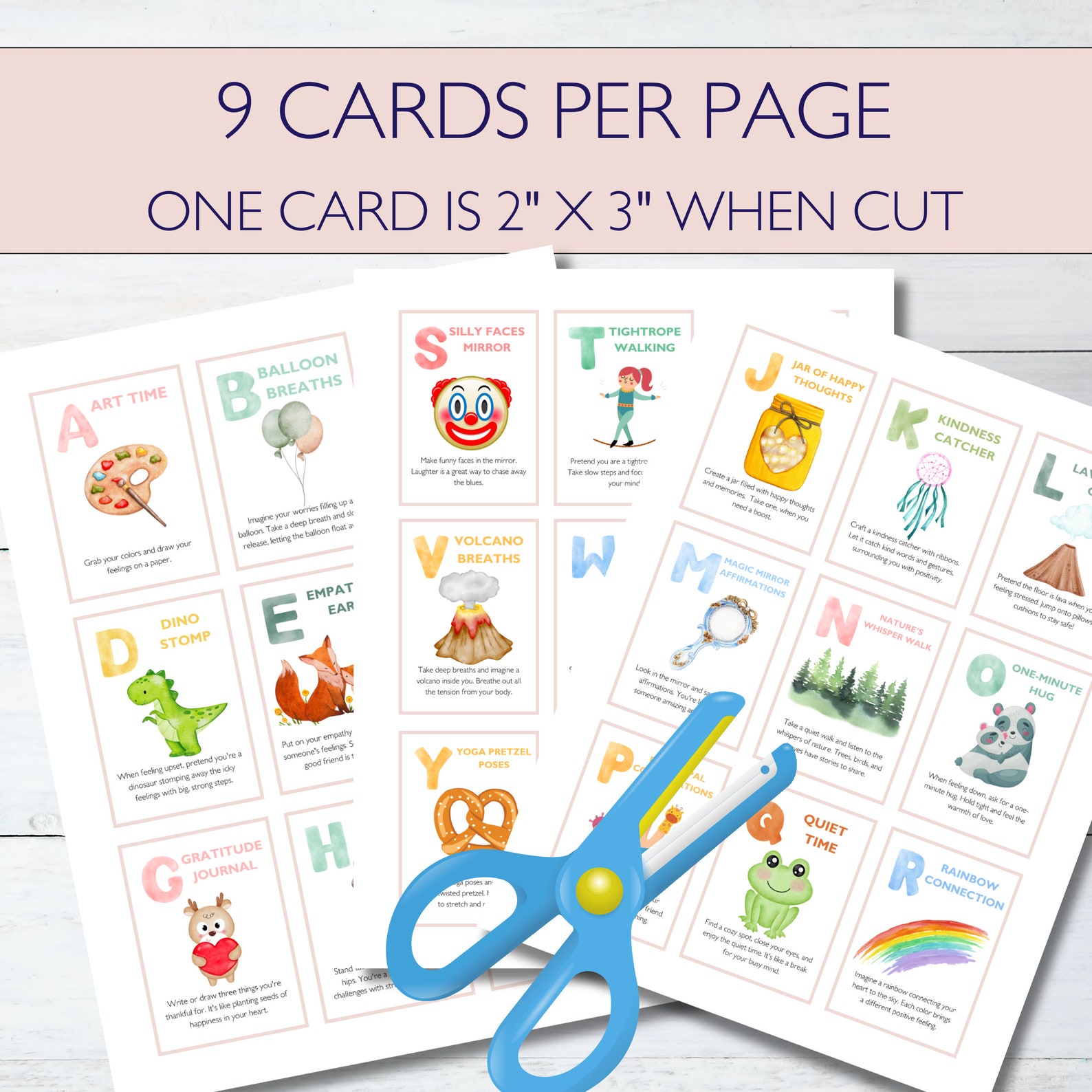 ABC Coping Skills Alphabet Kid Coping Skills Strategies School - Etsy