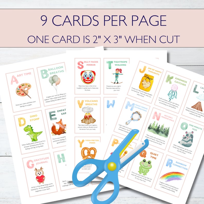 ABC Coping Skills Alphabet Kid Coping Skills Strategies School - Etsy