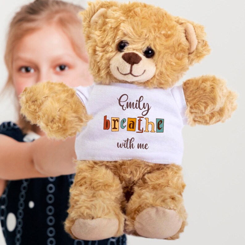 Teddy Bear Gift Comfort Bear Emotional Support Personalized Worry Bear ...