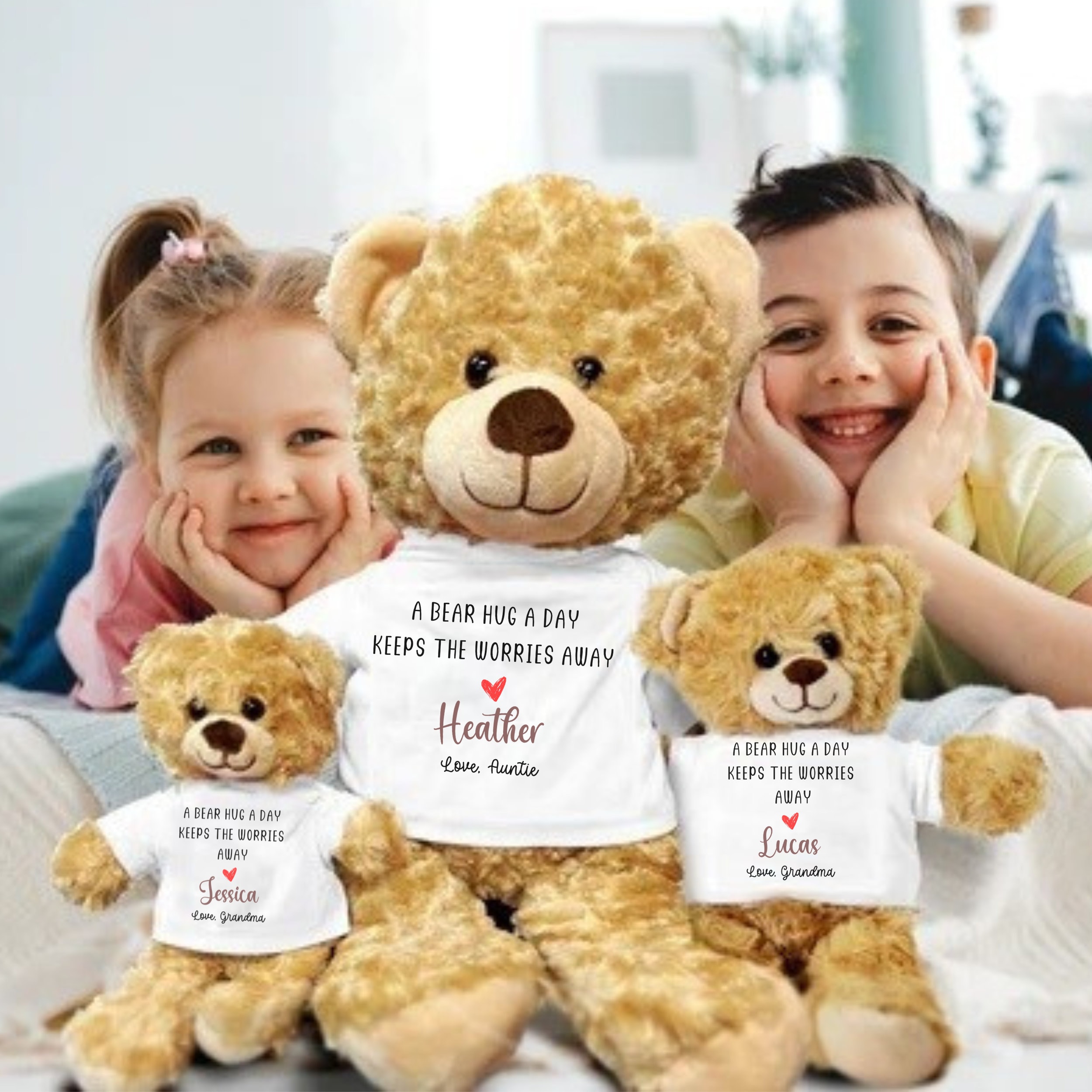 Worry Bear Teddy Gift From Grandma Comfort Plush Teddy Soft Plush ...