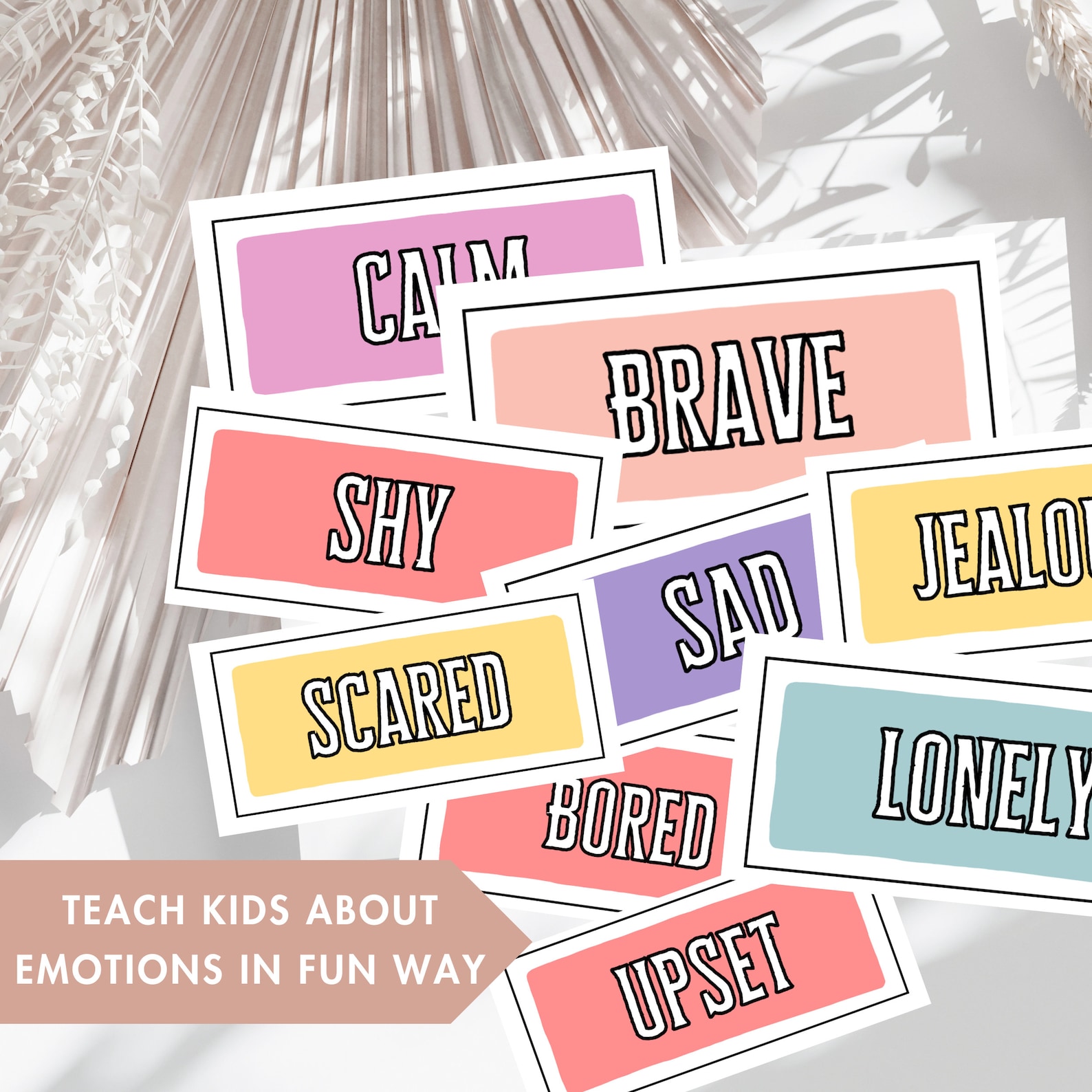 Family Game Kid Charades Printable Game for Kids Emotions Games Social ...