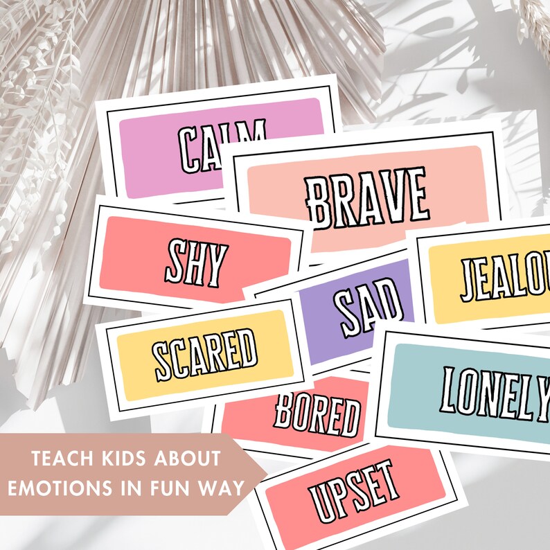 Family Game Kid Charades Printable Game for Kids Emotions Games Social ...