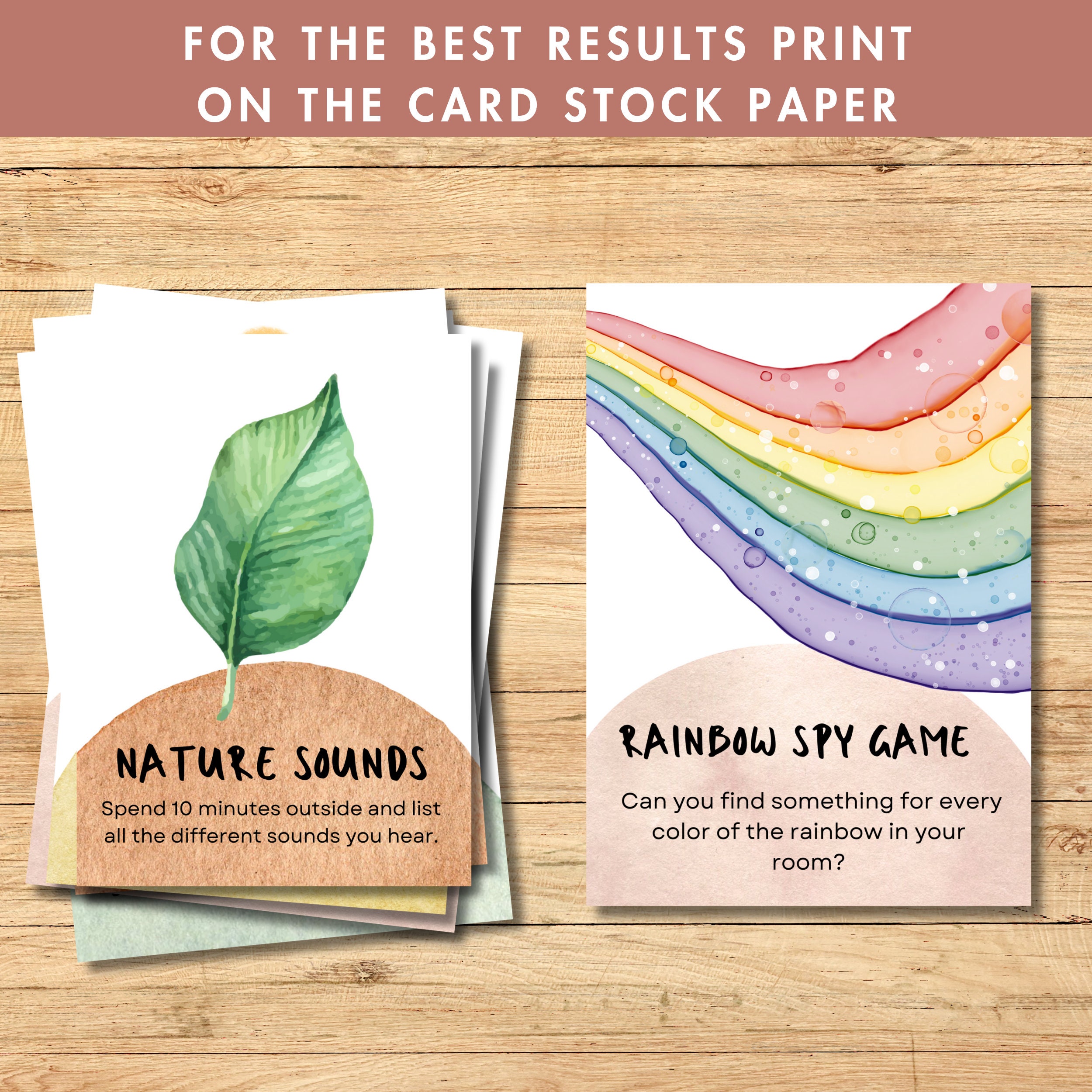 Mindful Cards Kids Mindfulness Printable Mindfulness Digital Print for ...