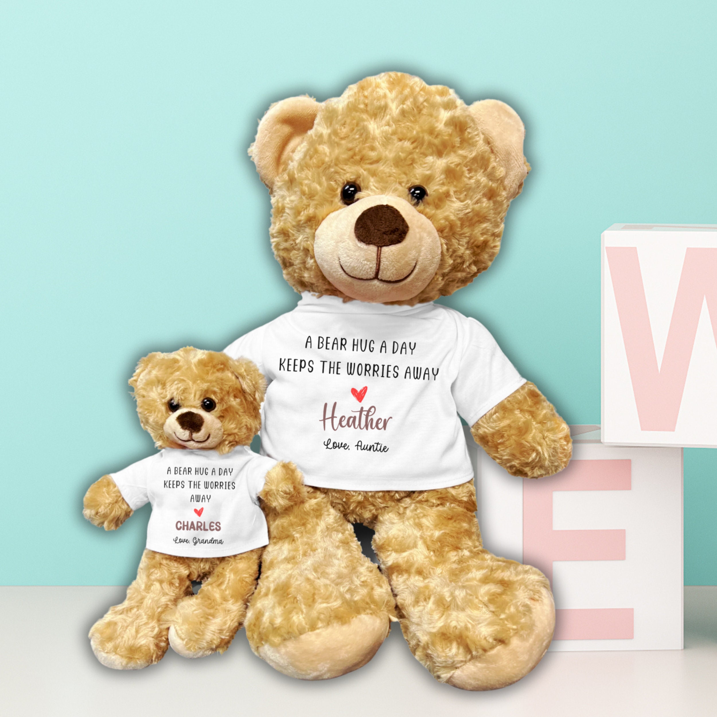 Worry Bear Teddy Gift From Grandma Comfort Plush Teddy Soft Plush ...