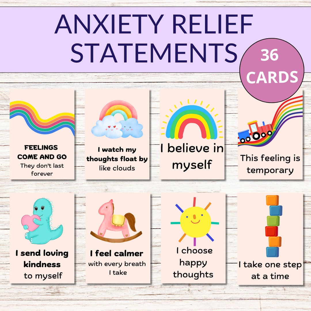 Mindfulness Cards Anxiety Printable Affirmation Cards Affirmations For ...