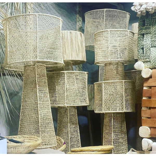 Raffia Lamp Shade - Etsy