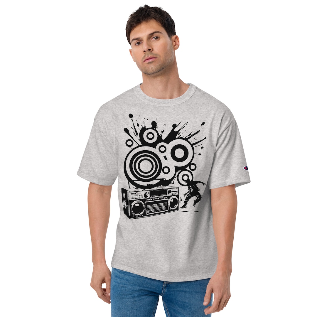 Champion Hip Hop Vibes T-shirt: Black Dancer on Frutiger Metro ...