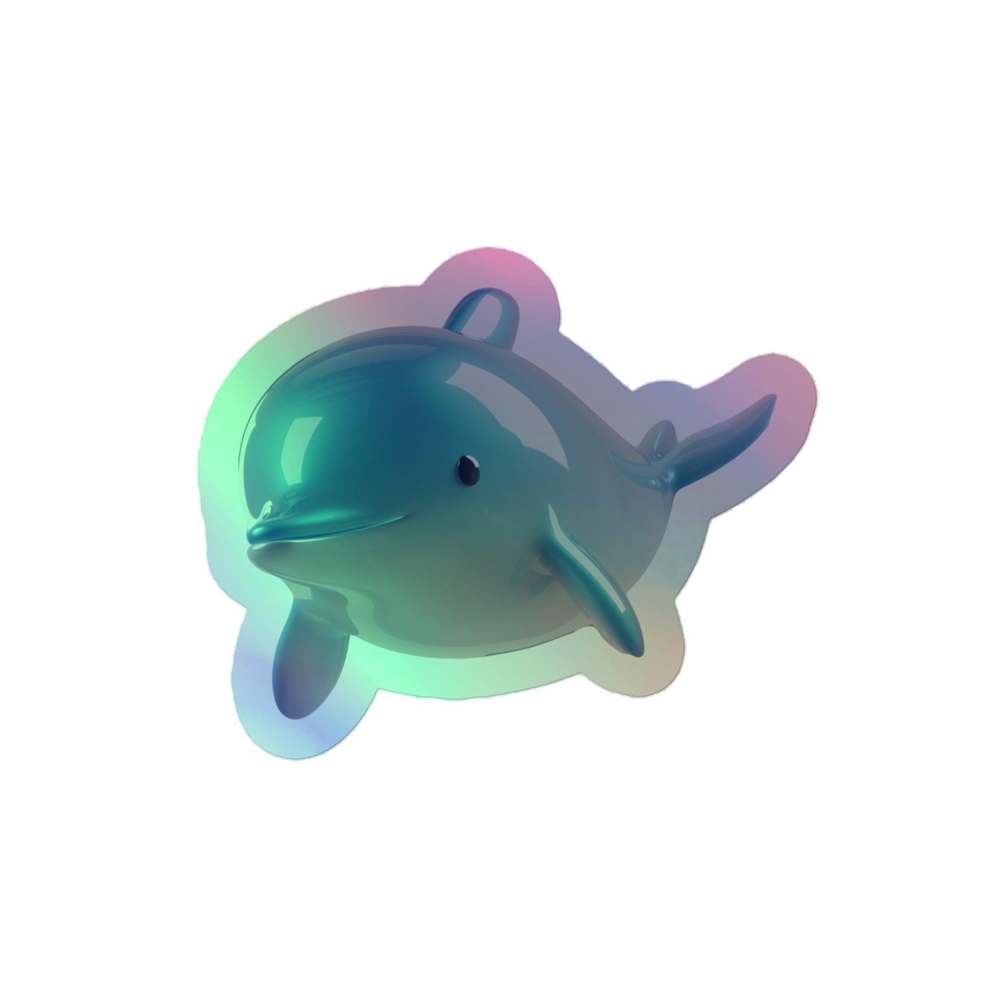 Frutiger Aero 3D Kawaii Holographic Dolphin Stickers 3 Sizes Available ...