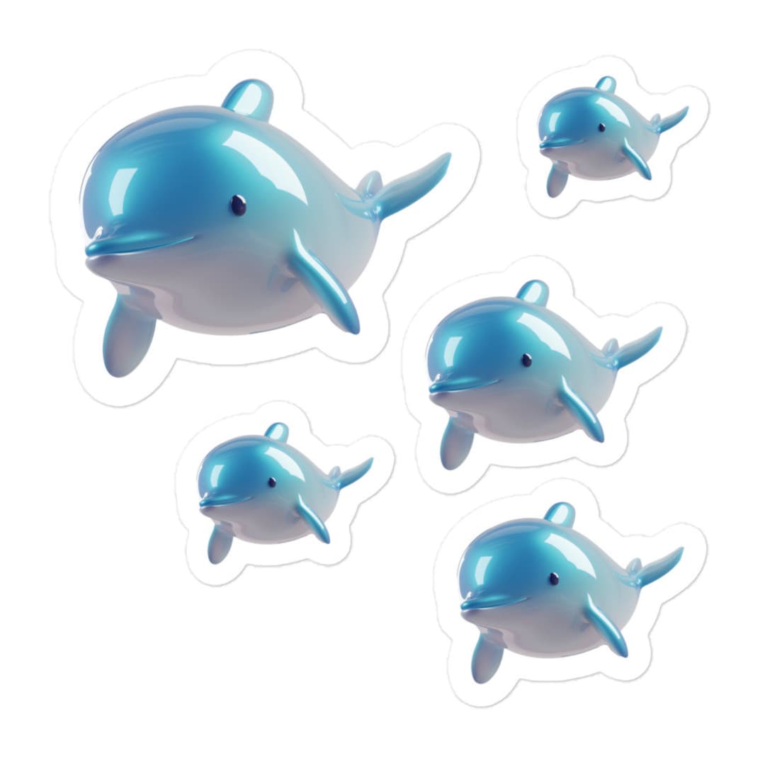 Frutiger Aero Dolphins Kawaii Stickers Frutiger Aqua/aero Style 5 ...