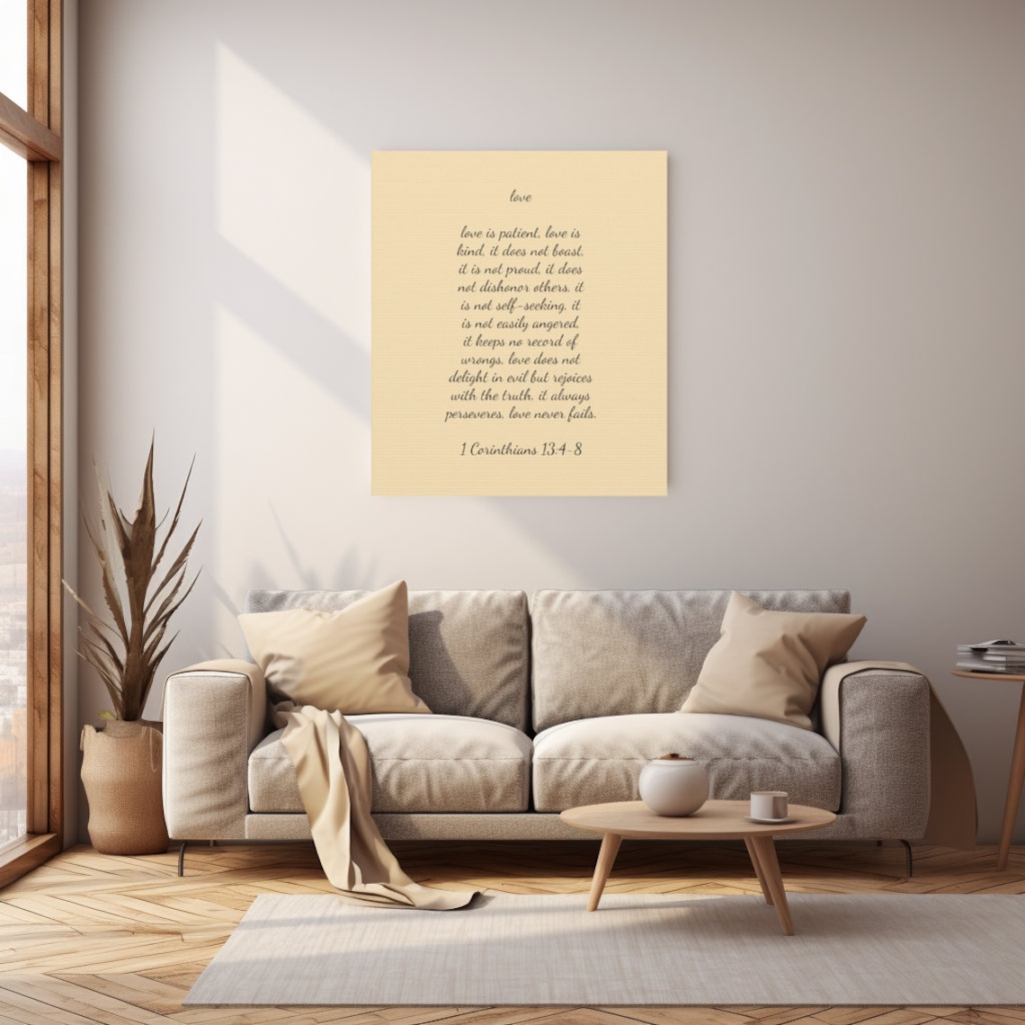 Bible Verse Canvas, Bible Verse Wall Art, Canvas Bible Verse, Modern ...