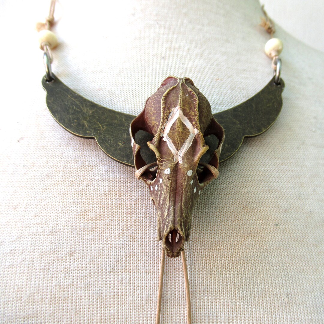 Flying Fox (post Apocalyptic Themed Fox Skull Necklace) - Etsy