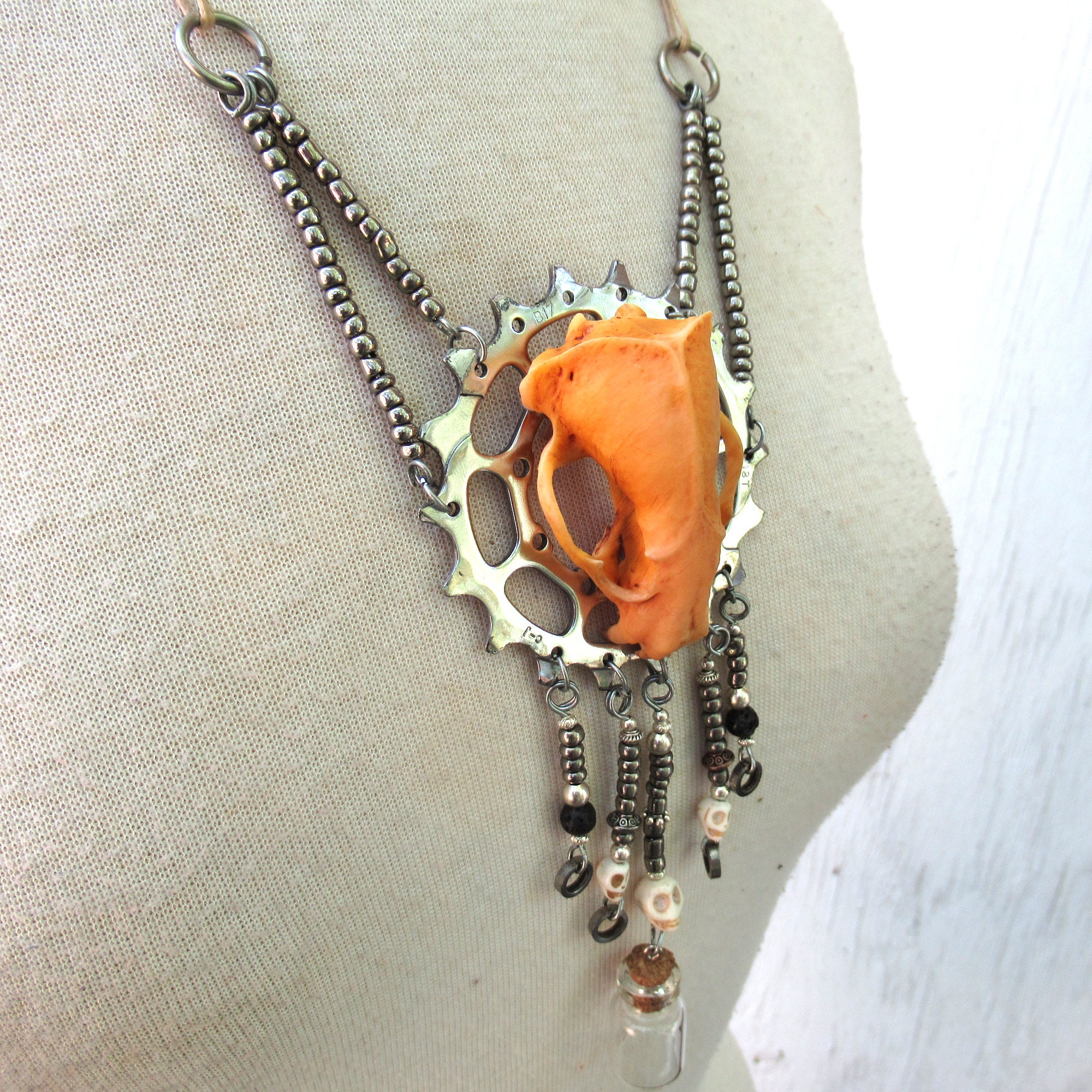 Marconi (post Apocalyptic Themed Badger Skull Necklace) - Etsy