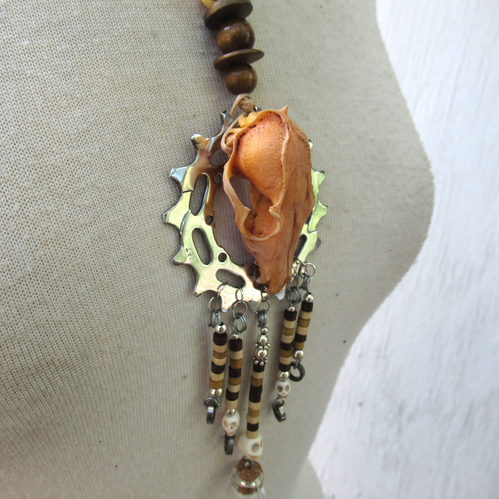 Nogitsune (post-apocalyptic Themed Fox Skull Necklace) - Etsy