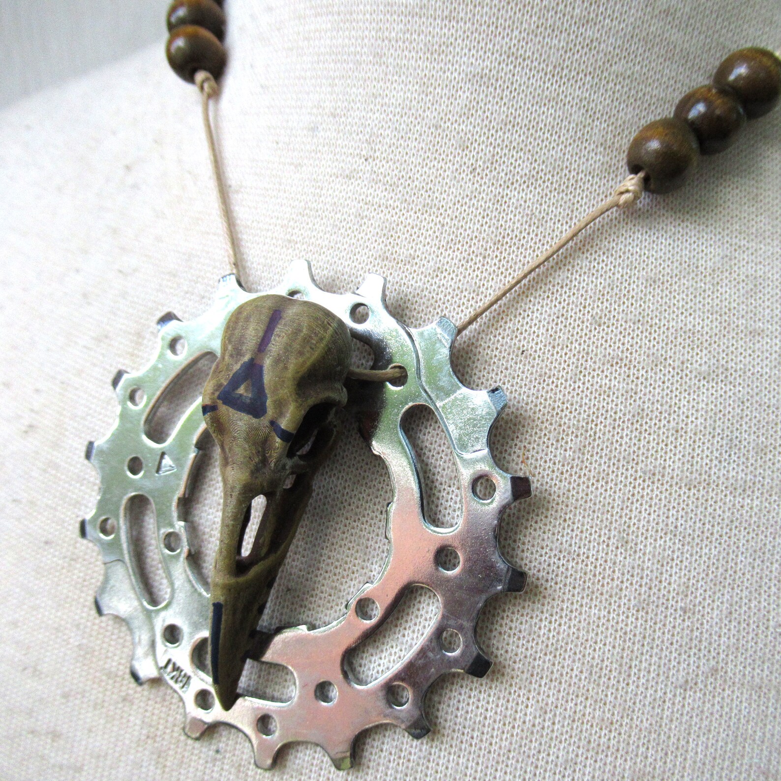 The Nineteenth Corvid post-apocalyptic Themed Raven Skull Necklace - Etsy