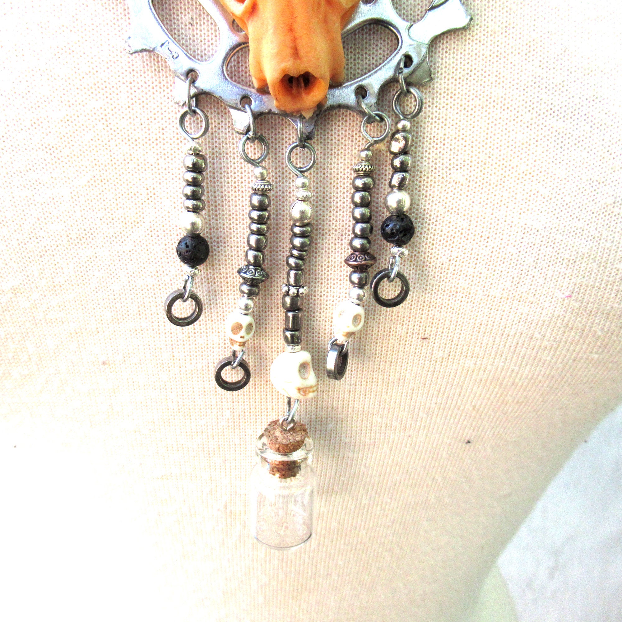 Marconi (post Apocalyptic Themed Badger Skull Necklace) - Etsy