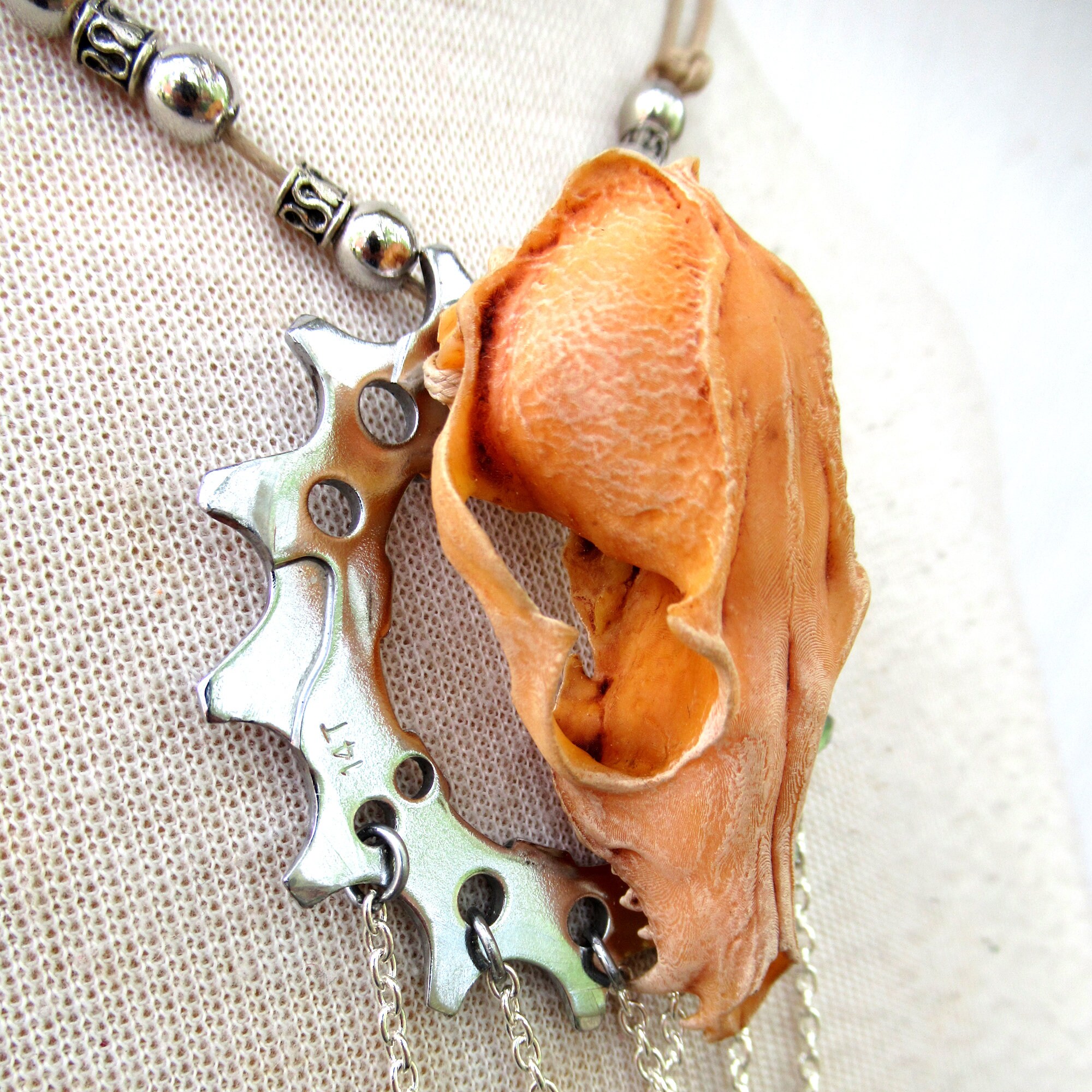Silver Fox post-apocalyptic Themed Fox Skull Necklace - Etsy