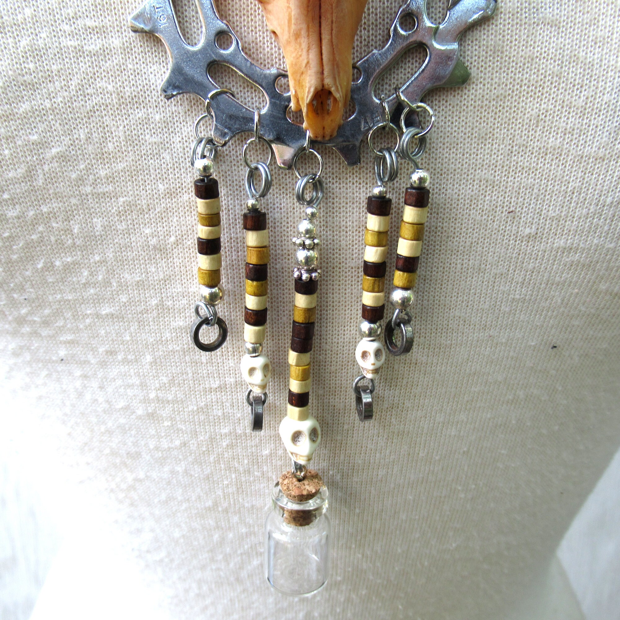 Nogitsune (post-apocalyptic Themed Fox Skull Necklace) - Etsy