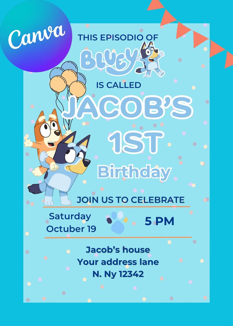 Bluey Birthday - Etsy
