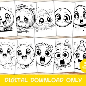 35 Emotes Volume 1 Coloring Pages Book, Kids, Adults, Instant Download ...