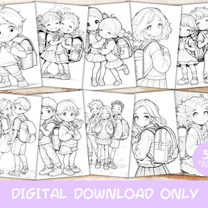 30 Back to School Kids Volume 1, Kids, Adults, Instant Download ...