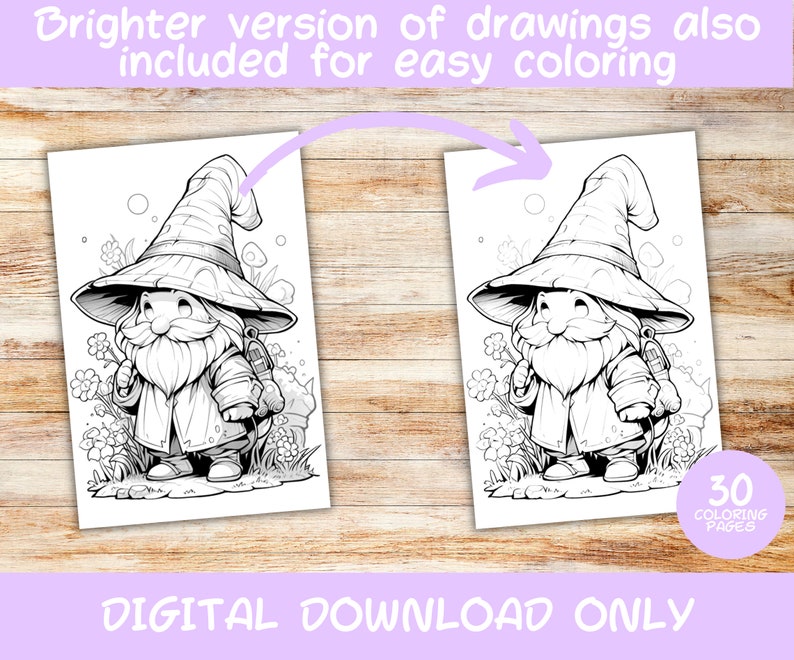 30 Kawaii Dwarves Volume 1 Coloring Pages Book, Kids, Adult, Instant ...